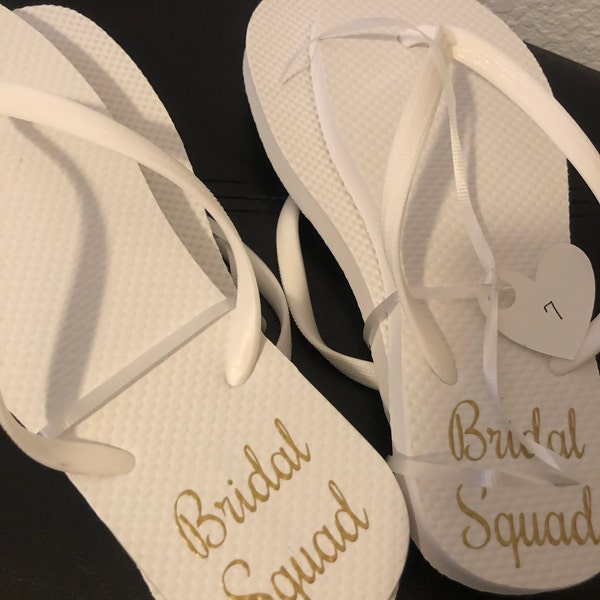 Monogrammed Flip Flops Decals | Custom Flip Flops Decals | Bridesmaid ...