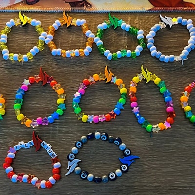 Tony Rick Perler Necklace Rick and Morty Perler Trippy Perler for EDM ...