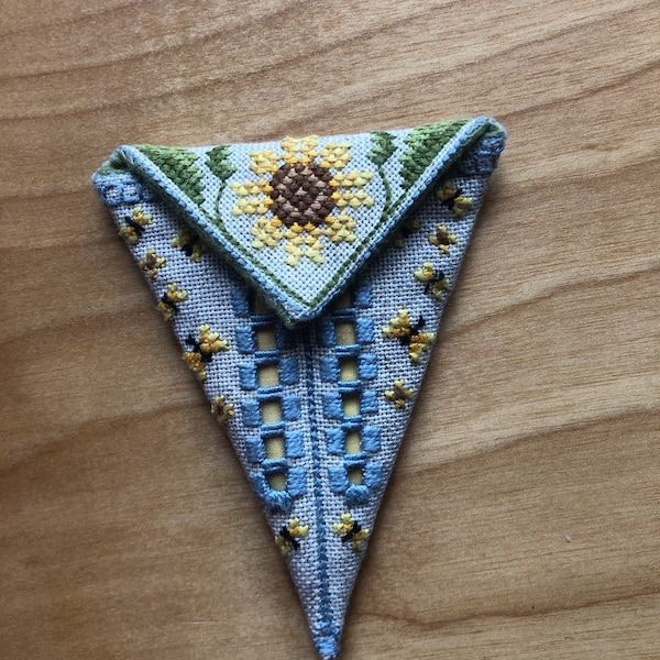 Sunflower Scissor Case and Fob - Cross Stitch and Hardanger Pattern ...