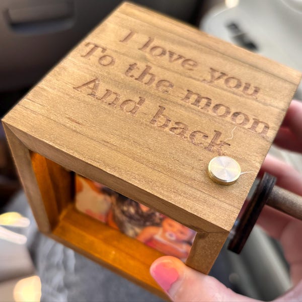 Caja de animación de fotos personalizada, libro de fotos de madera ...