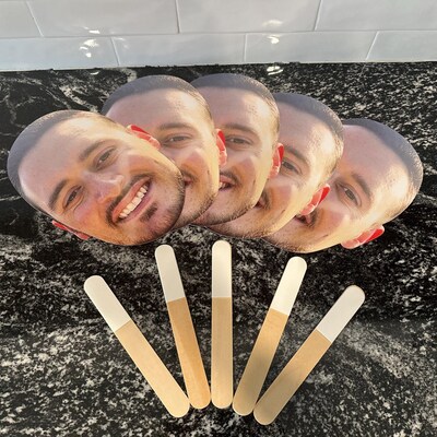 Face on A Stick Big Head Cutouts Pet Dog Cat Birthday Party Decor Fat ...