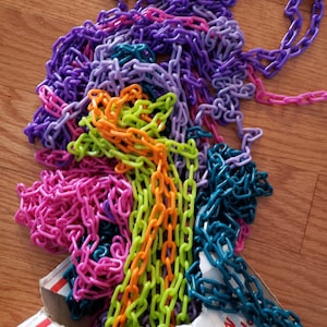 20 Feet High Quality 3mm Plastic Chain for Craft, DIY Bird Toys, Sugar ...