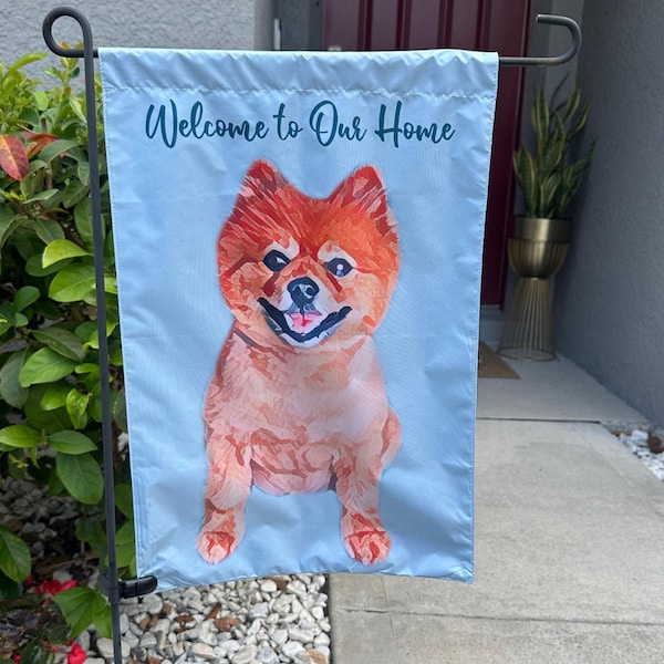 Personalized Address Garden Flag, Monogram Garden Flag Porch Decor ...