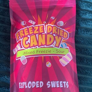 Refreshing Choos Strawberry Exploded Sweets Freeze Dried Candy UK - Etsy UK