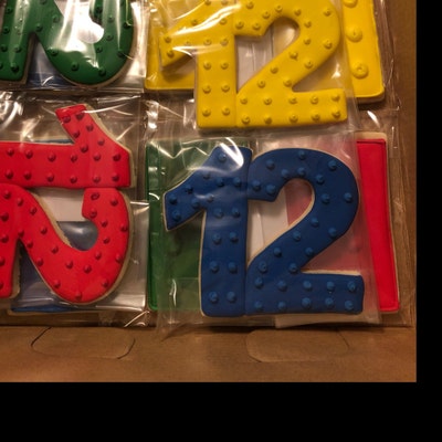 12 Twelve Number Cookie Cutter and Fondant Cutter and Clay - Etsy