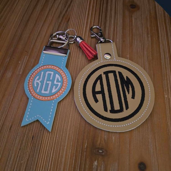 Monogram Flag Tag: Personalized Name Keychain/ Label / Bag Tag - Etsy