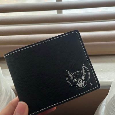 Mad Bat Vegan Leather Wallet - Etsy