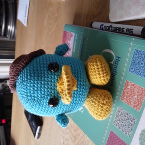 Perry the Platypus Crochet Pattern, Phineas and Ferb Pattern, Ducky ...