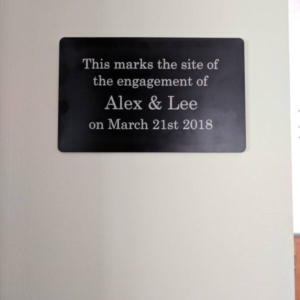 Tree Plaque, Tree Marker, Office Plaques, Metal Name Plaque, Outdoor ...