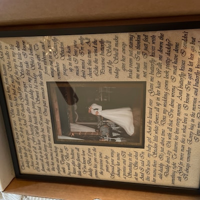 Butterfly Kisses Personalized Father's Gift / Personalized Picture Mat ...