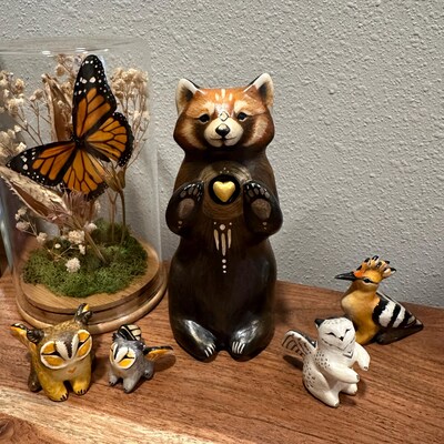 Tiny Baby Griffin Figurine TO ORDER Miniature Cute Griffin Hand-painted ...