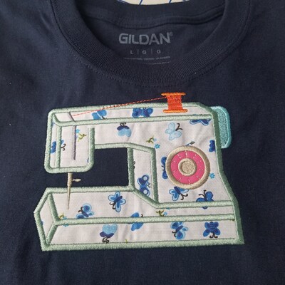 Sewing Machine Applique Embroidery Design. Sewing Machine Applique ...