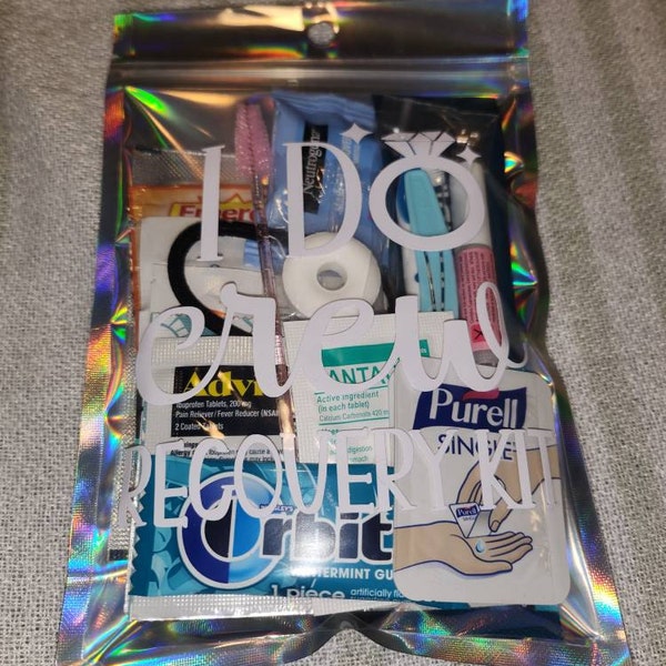 Bachelorette Party Hangover Kit | Bridal Party Favors | Girls' Night ...