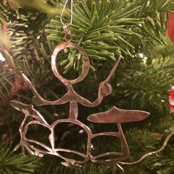 Female Trombone Player Stick Figure Keychain Charm - Etsy