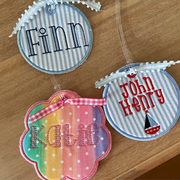 Backpack Name Tag Bag Tags | Luggage Tags | Monogrammed Gift ...