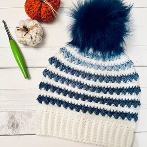 Mountain Ridge Beanie Crochet Pattern by Sheepish Stitches Toque Hat ...