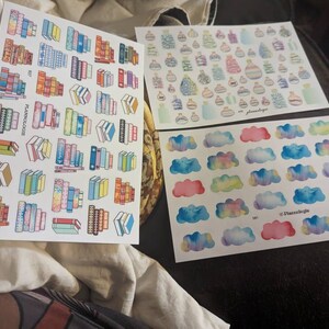 EREADER Icon Stickers Book Lover Icon Stickers Book Planner Stickers ...