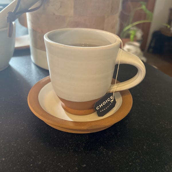 Modern Rustic Dinnerware Farmhouse Plate White Stoneware Ceramic Plate ...