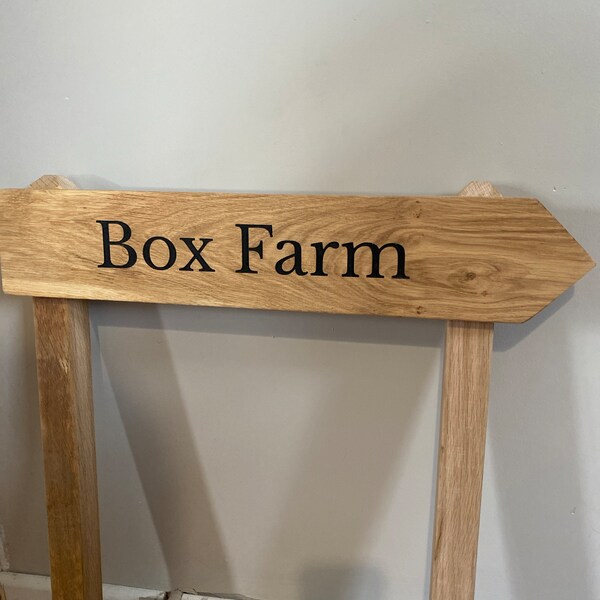 Engraved House Name Driveway Post Wedding Event Arrow Sign in the Style ...