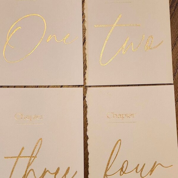 Deckled Edge Paper Table Numbers for Wedding Frames, Hand Torn Deckled ...