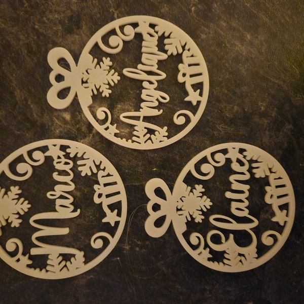 Custom Christmas Baubles With Name, CHRISTMAS Gift Tags, Christmas ...