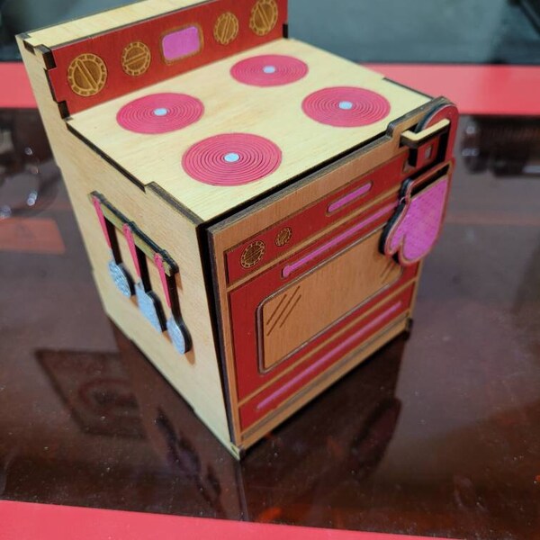 Oven Shaped Box - Laser Cut Files - Svg+dxf+pdf+ai - Glowforge Files ...