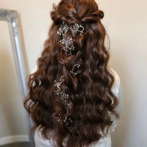 Light Blue Bridal Rhinestone Hair Pin Hair Accessories - Etsy