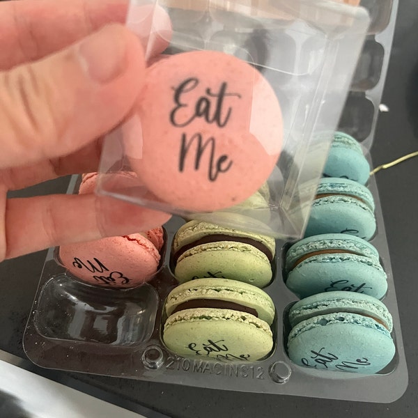 Macarons With Name Monogram Logo - French Macarons - Personalize ...