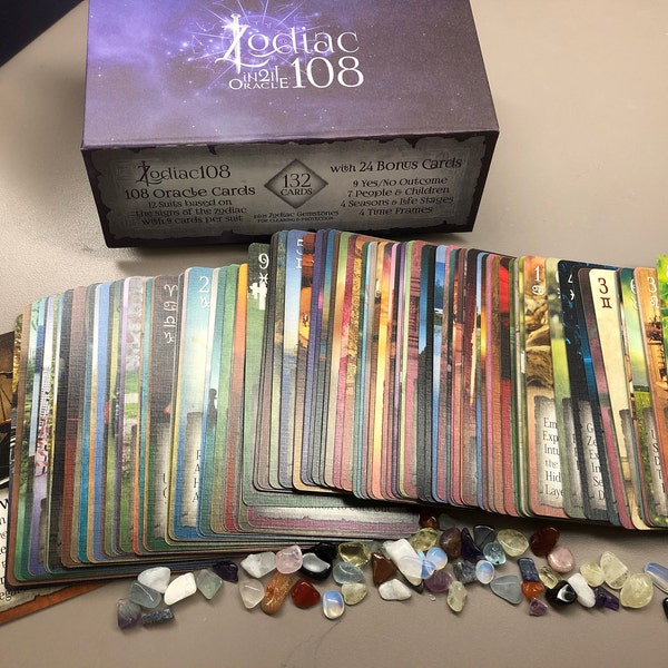 360 Oracle Card Deck Set – In2it Oracle & Zodiac Decks With Keywords ...