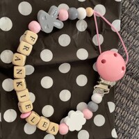 Beautiful Handmade Personalised Dummy Clip Wooden Dummy - Etsy