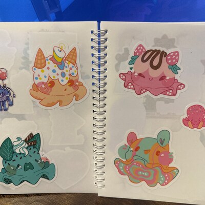 Octo Ice Cream Waterproof Stickers - Etsy