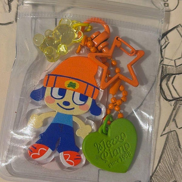 Parappa the Rapper | Keychain and Lanyard, Gift Set | Video Game Fan ...
