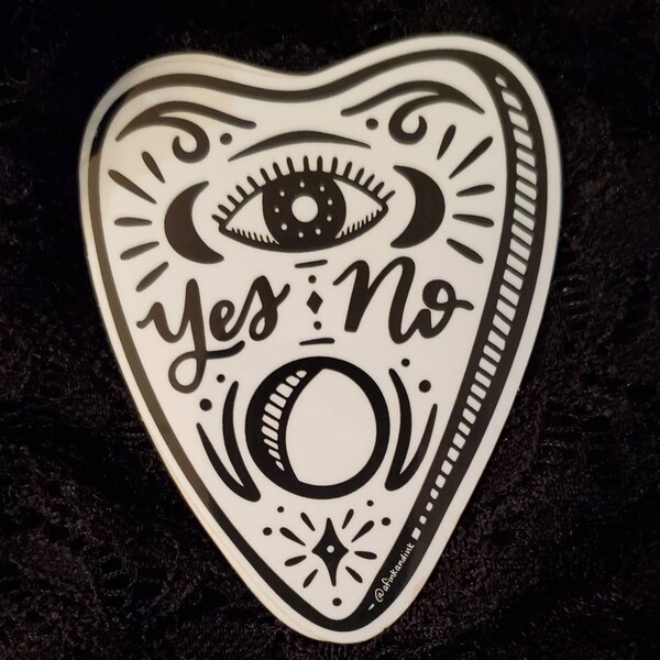 The Oracle - Ouija Spirit Board Inspired Vinyl Die-cut Stickers - 3" X ...