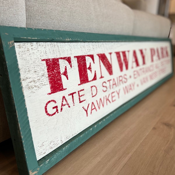 Large Fenway Park Wood Sign - Etsy