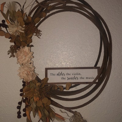 Neutral Rope Western Lariat Lasso Country Farmhouse Boho Wreath - Etsy