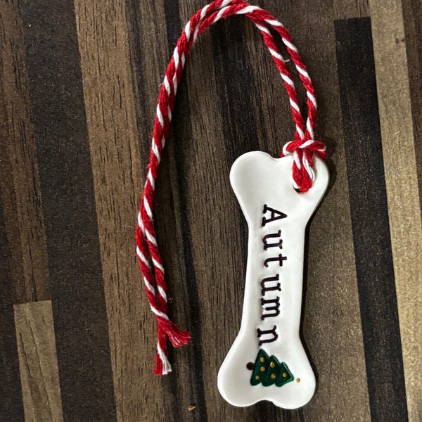 Dog Bone Personalised Clay Decorations - Pets, Personalised, Handmade ...