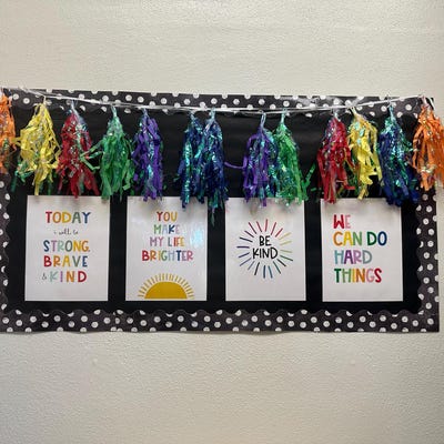 We Can Do Hard Things Rainbow Poster Print, Rainbow Print, Physical ...