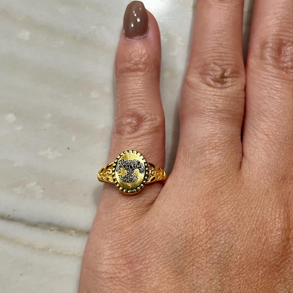 Gojo Satoru Glasses Inspired Chain Ring in Gold and Silver, Anime ...