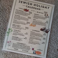 2024 NEW Jewish Holiday Calendar Hebrew Calendar 5784 and 5785 Rosh ...