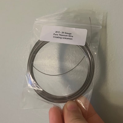 Pure Titanium Wire Specific for Jewelry Surgical Grade 1 You Pick Gauge ...
