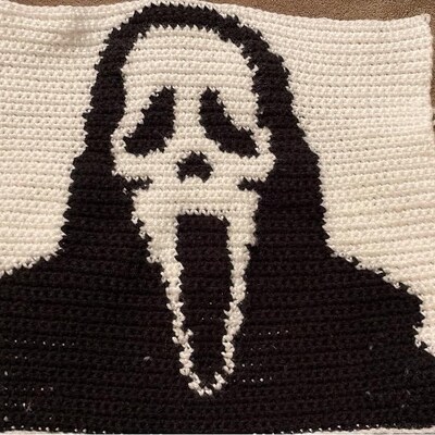 Scream Crochet Pillow Pattern Halloween Crochet Pattern - Etsy