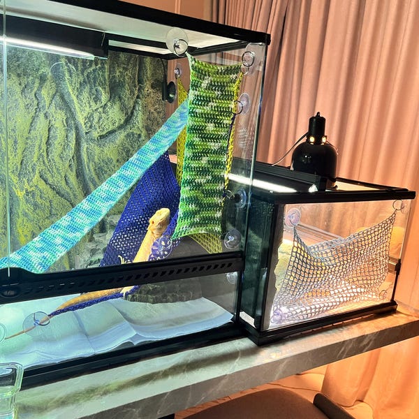 Reptile Car Hammock | Travel Hammock for Bearded Dragon and Leopard ...