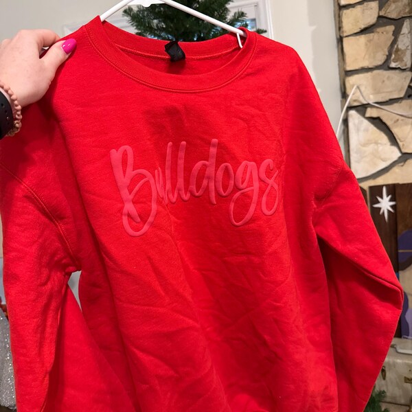 Custom Puff Print Team Name T-shirt, Personalized Puff Writing for ...