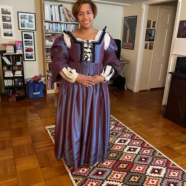 Velvet Renaissance Gown. Renaissance Dress Late Medieval Gown Italian ...