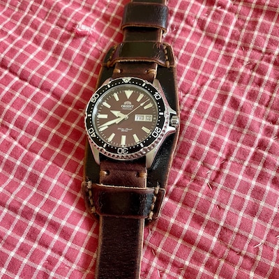 VINTAGE BUND Handcrafted Cuff Military Watch Strap Handmade, Hand ...