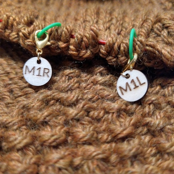 Stitch Markers With Numbers, Progress Keepers, Knitting Row Counter ...
