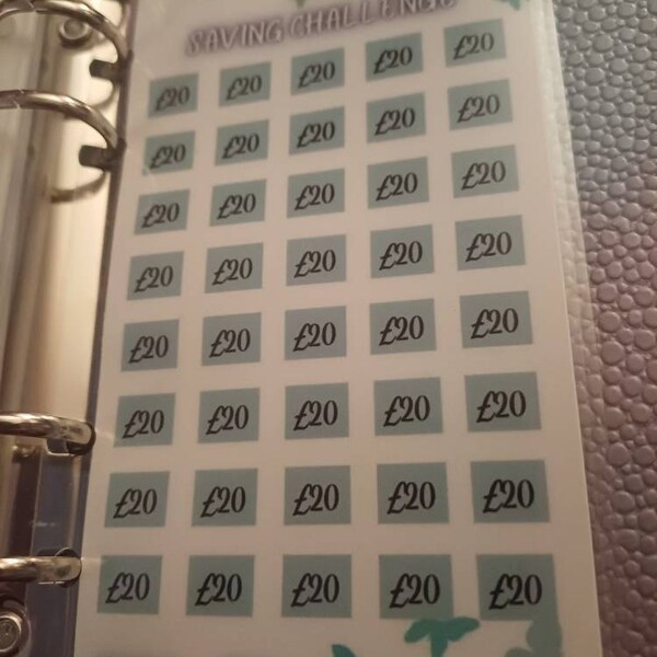 Penny Saving Challenge Tracker | Digital Download - Etsy