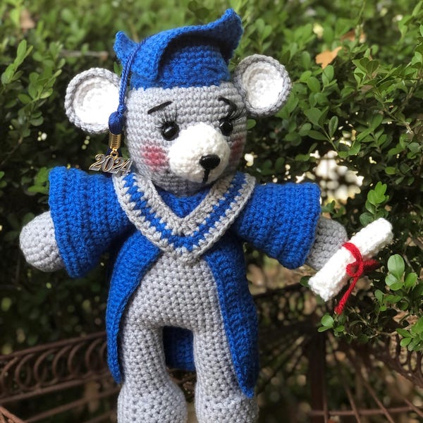 CROCHET PATTERN: Graduation Teddy / Amigurumi / Graduation Gift ...