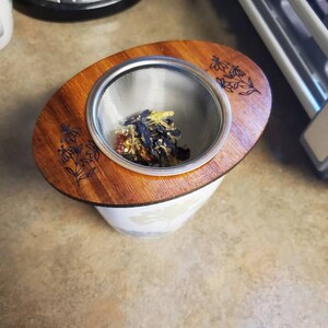 Exotic Wood Tea Infuser Loose Leaf Tea Strainer Tea Lover Gifts Tea ...