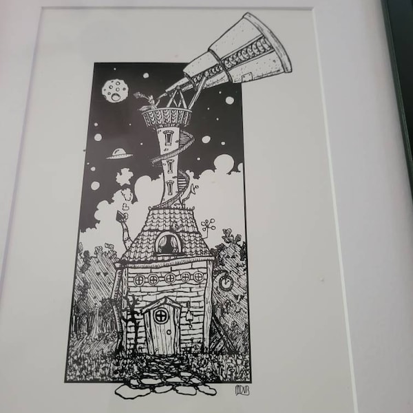 Shrek's Outhouse | A5 or A4 Print | A3 Poster| Imaginative Artwork ...